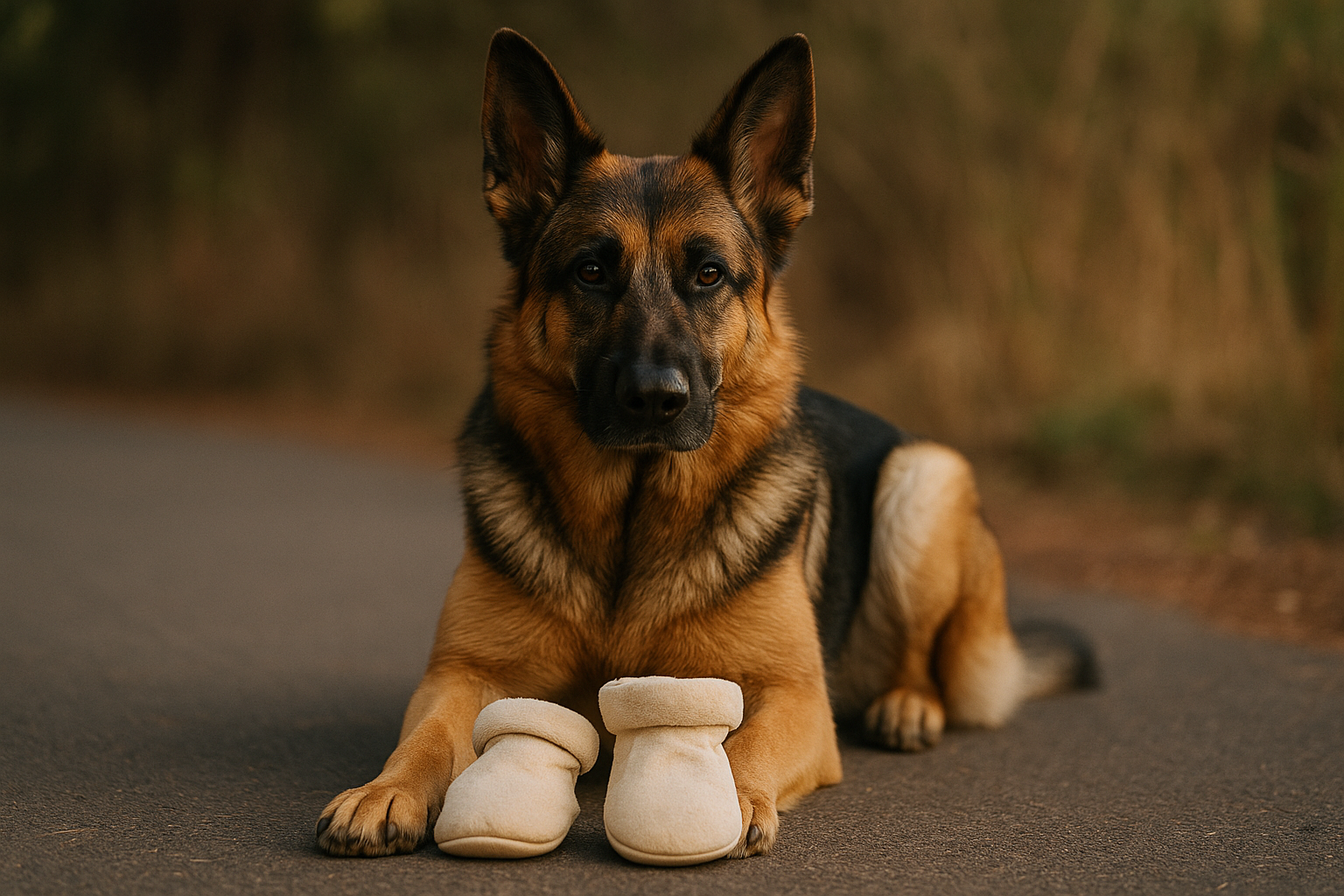German Shepherd Keeping Your GSD's Paws Safe on Hot Pavement - Two ...